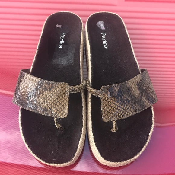 Perlina | Shoes | Perlina Bunny Sandals Leather Size 85 | Poshmark